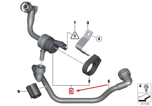 NEW MINI CABRIO R57 FUEL TANK BREATHER VALVE 13907624538 7624538 ...