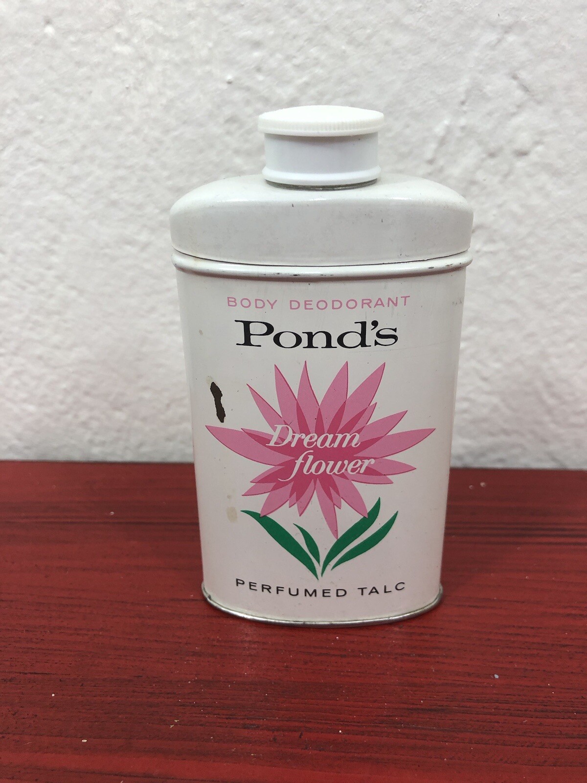 Vtg Pond's Dream Flower Body Perfumed Talc Powder 1.5oz Tin 3/4 Full ...