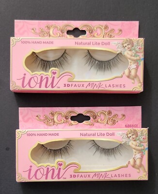 Ioni Eyelashes 3D Faux Mink Lashes Style: NATURAL LITE DOLL 686601- 2 ...