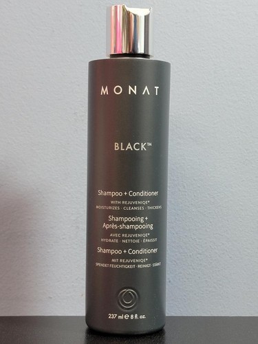 Monat Black Shampoo + Conditioner Infused with Rejuveniqe 8.0 oz - New ...