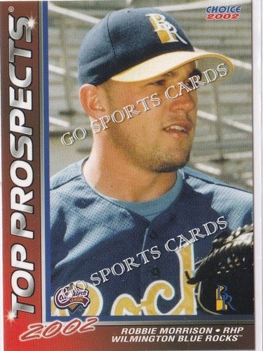 2002 Carolina League Top Prospects Robbie Morrison RC Rookie Royals | eBay