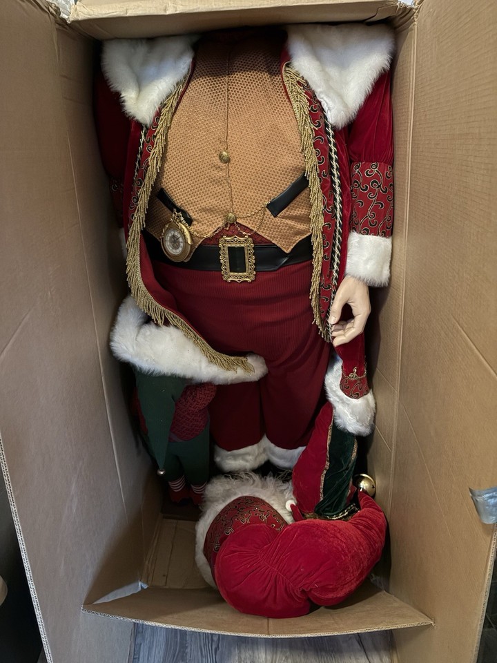 🎄MEMBER’S MARK LIFE SIZE COLLECTOR’S SANTA CLAUS & ANIMATED ELF | eBay