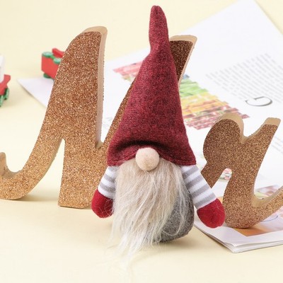 Festive Decorations Xmas No Face Doll Christmas Tree Hanging Ornament ...