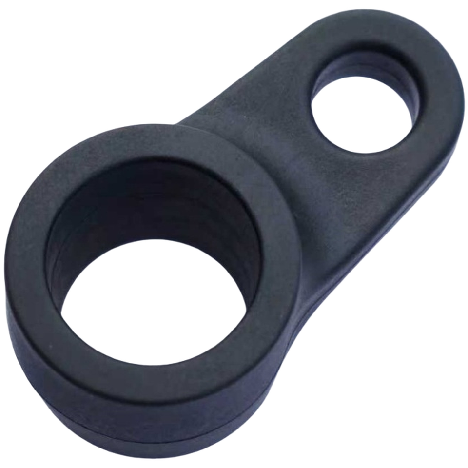 Black Nylon Tricep Rope with Hanging Ears for Cable Machine Push Down ...