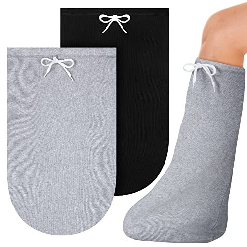 2 Pcs Leg Cast Cover Below The Knee Cast Sock Protective and Washable ...