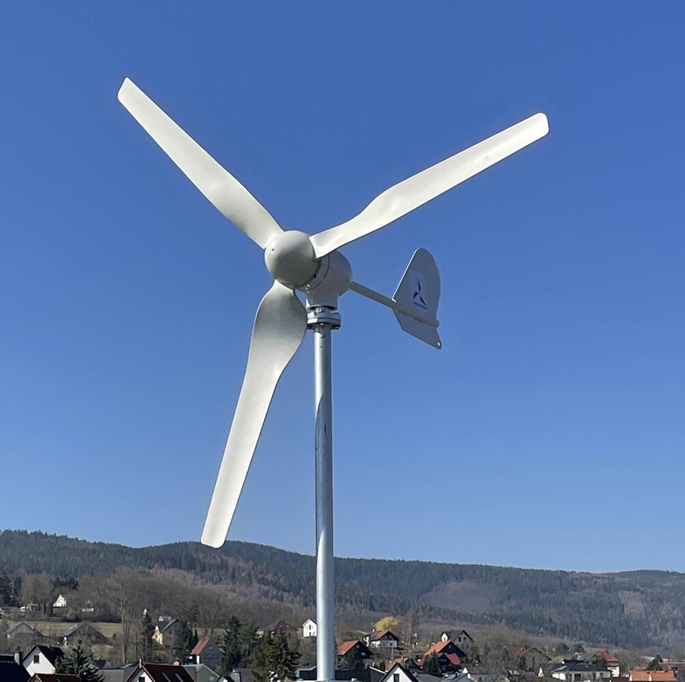 1000W 12V 24V Wind Turbine Horizontal Wind Power Generator With MPPT ...