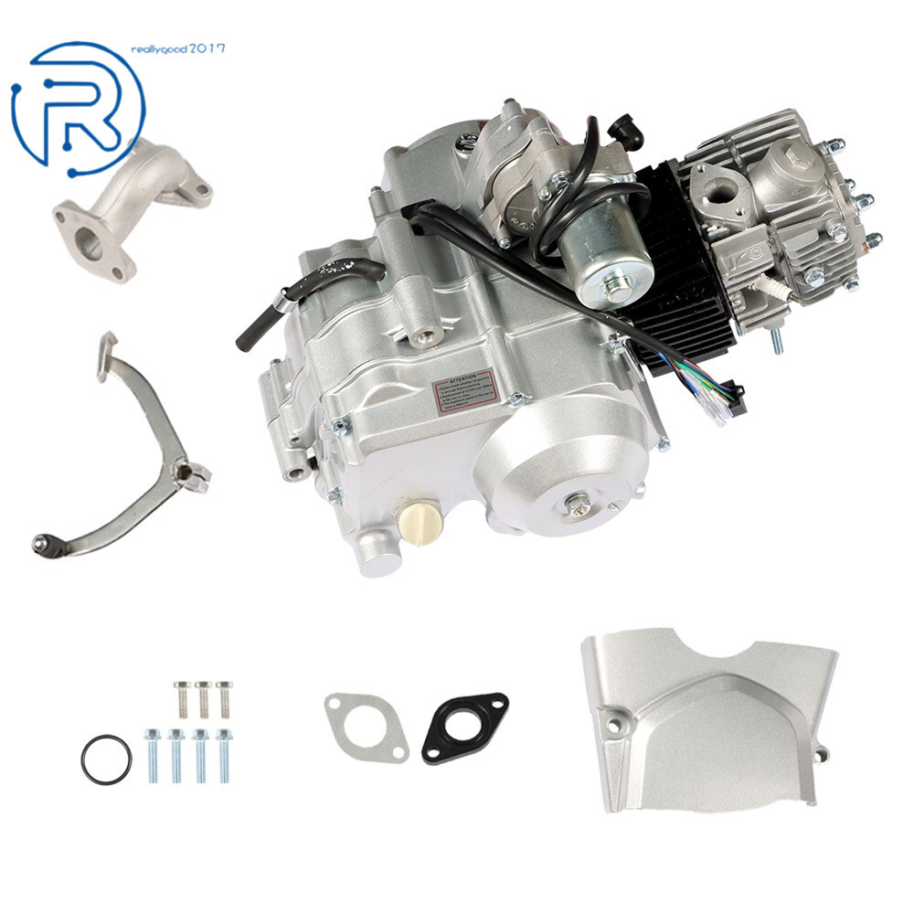For ATV 125cc 4 stroke Engine Motor 3-Speed Semi Auto w/ Reverse ...