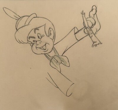 Walt Disney Pinocchio Lampwick Original Animation Production Cel ...