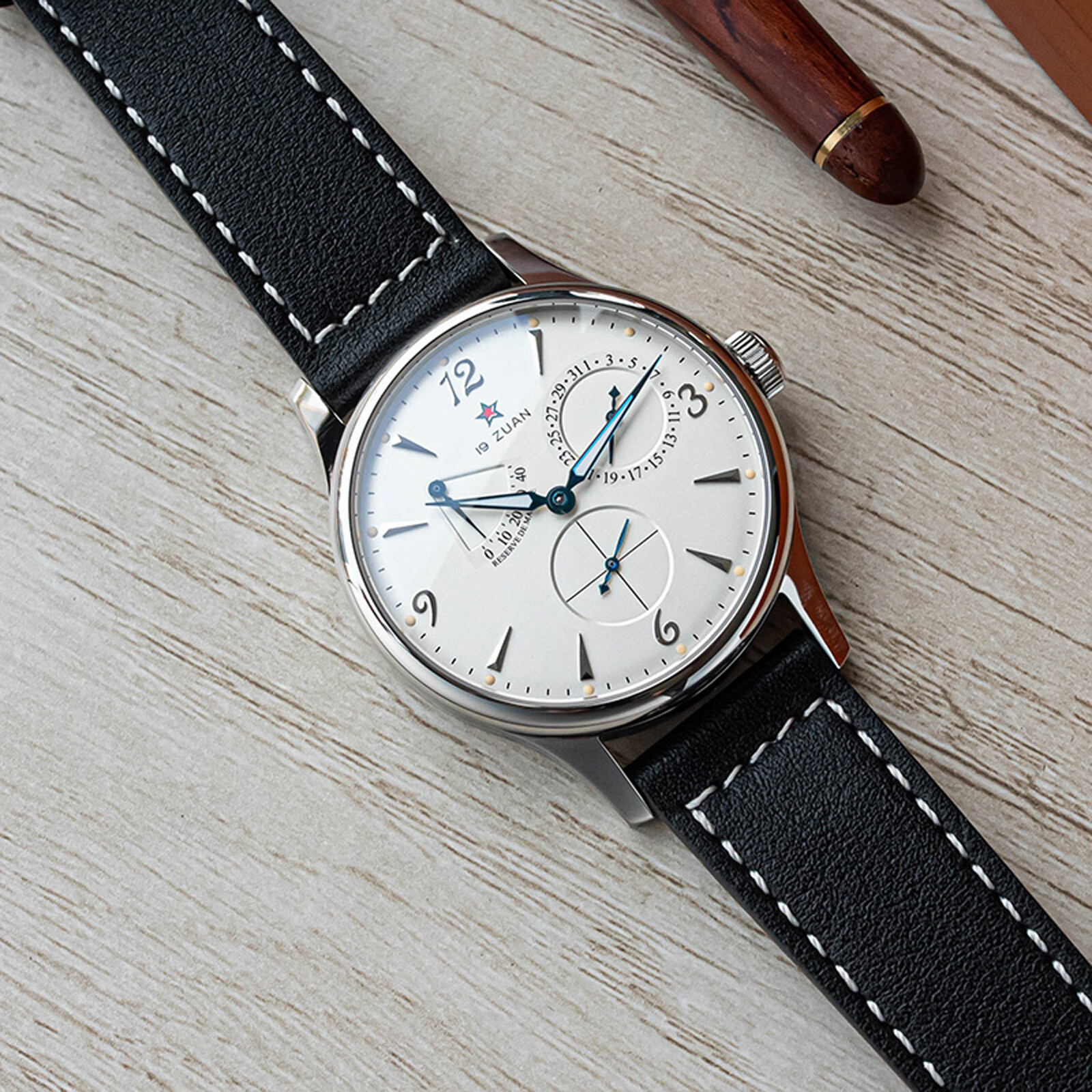 Sugess 40mm Gustav Becker Seagull ST1780 Mechanical Vintage Watch ...