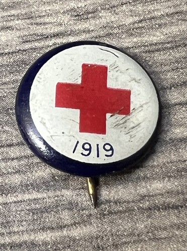 Vintage American Red Cross 1919 Art Works Ohio Badge Pinback Pin Button ...