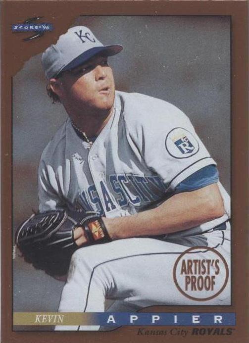 1996 Score - Kevin Appier #9 Dugout Collection Series 2 Artist's Proof ...