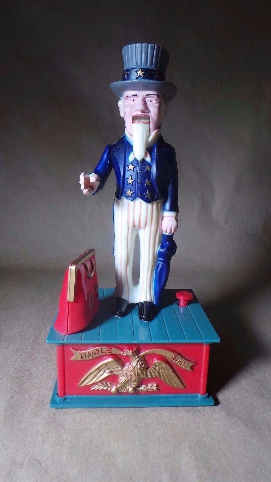 Vintage Plastic Uncle Sam Piggy Bank 9" | eBay