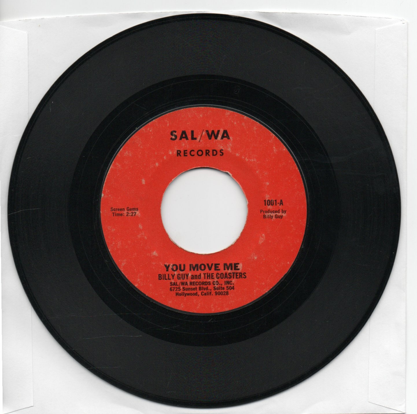 BILLY GUY & THE COASTERS YOU MOVE ME ON SAL/ WA | eBay