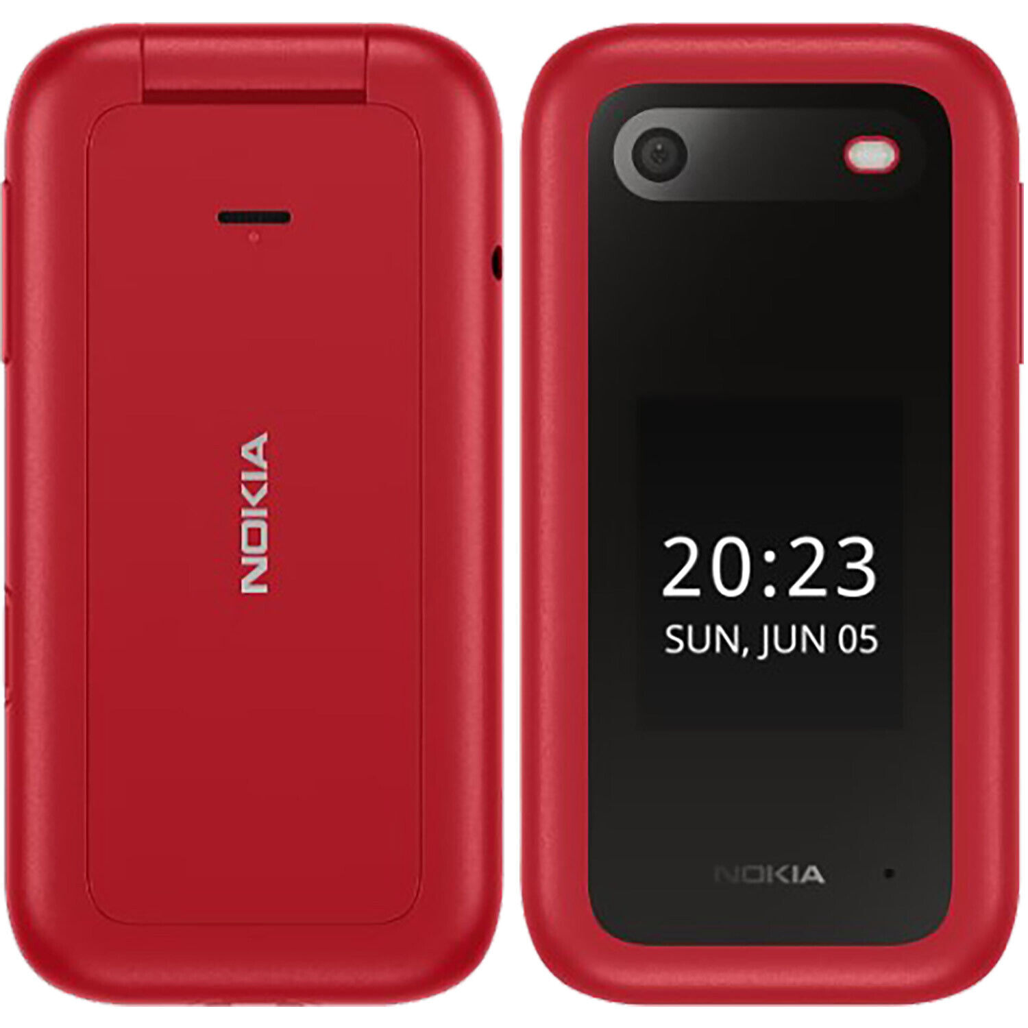 Nokia 2660 Flip - 128MB - Red (Unlocked) (Dual SIM) for sale online | eBay