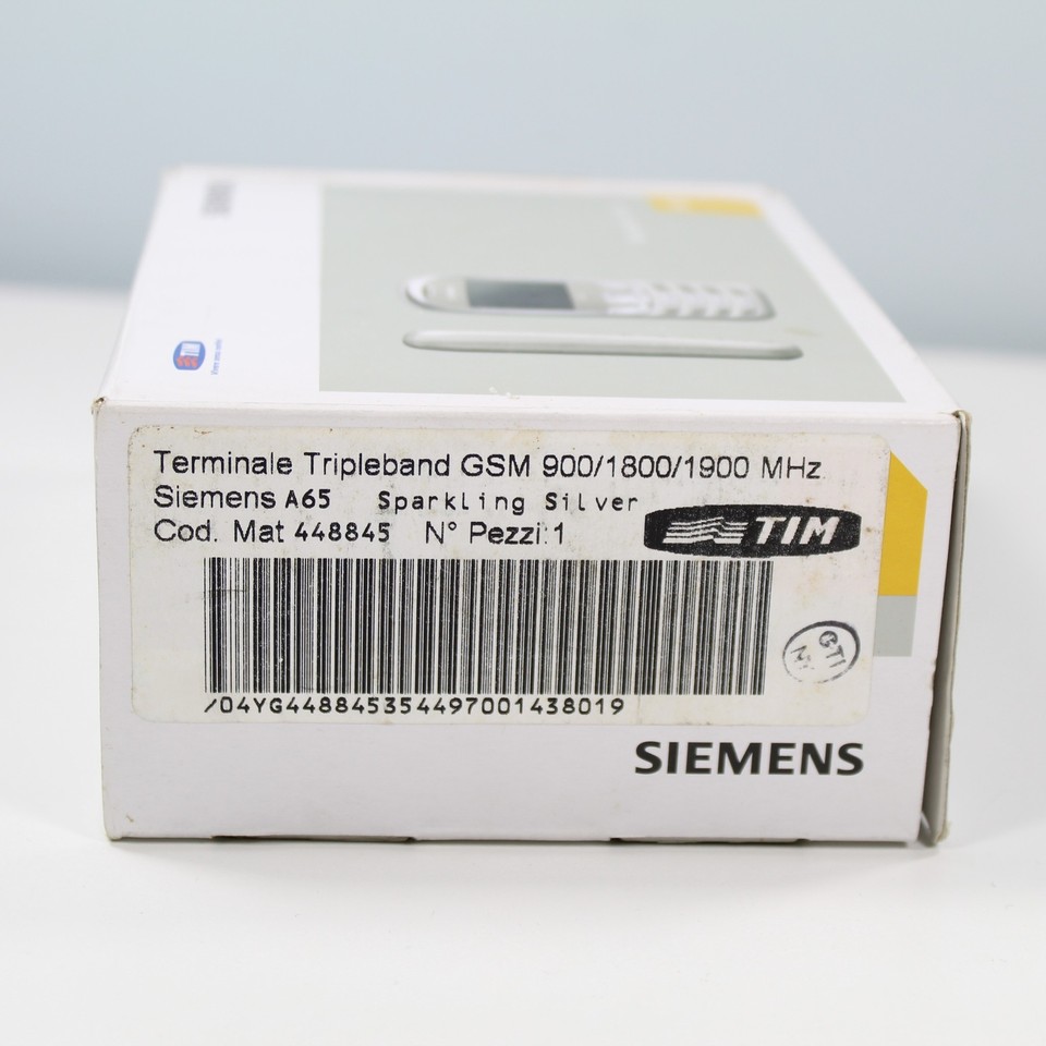 Rare Vintage Siemens A65 TIM Phone Silver 2004 In Box Italian ...