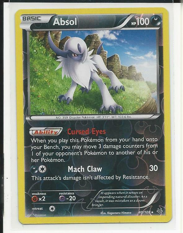 Absol 40/108 XY Roaring Skies - Reverse Holo - Pokemon | eBay Australia