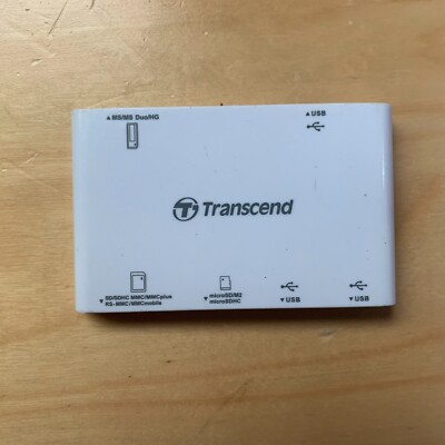 Transcend TS-RDP7W Multi-Card Reader with 3 Port USB Hub - White | eBay ...