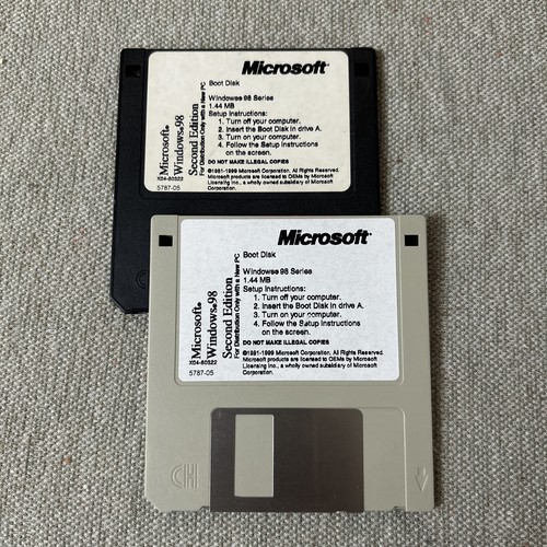 Microsoft Windows 98 Second Edition Boot Disk X04-80322 Floppy | eBay
