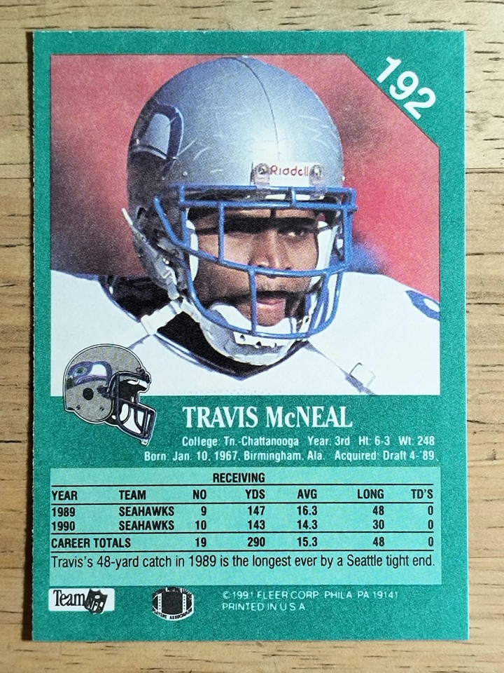 1991 Fleer #192 Travis McNeal | eBay