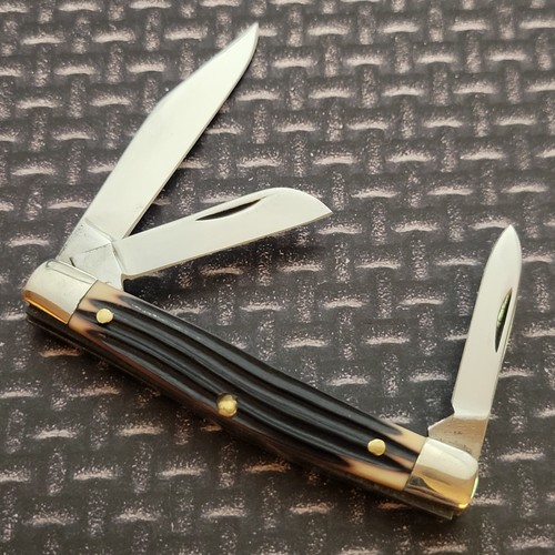 Queen #16 Stockman Knife USA Winter Bottom Handles SS Blades 3 3/8 ...