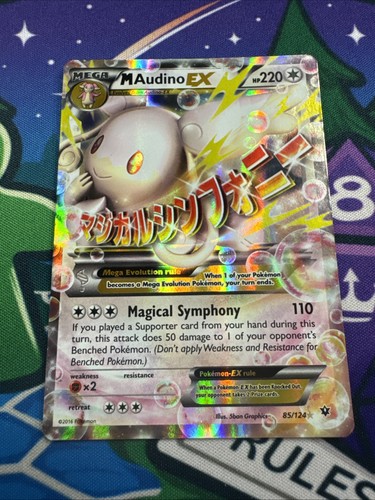M Audino EX 85/124 Pokémon TCG XY Fates Collide Ultra Rare Holo Card NM ...