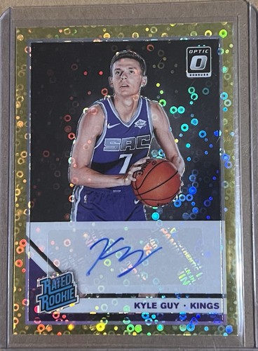 Kyle Guy Rated Rookie Auto Gold Disco /10 2019-20 Donruss Optic | eBay