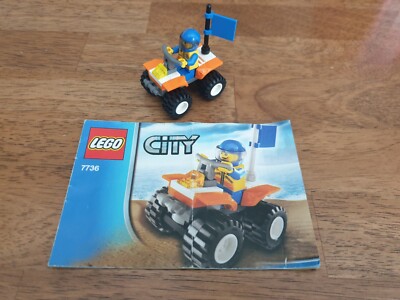 Lego City 7736 Coast Guard Quad Bike Preowned with Instructions | eBay ...