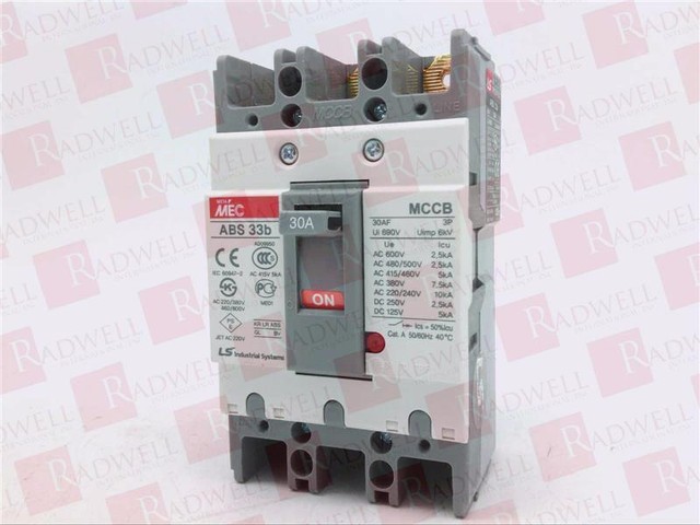 1 LS Industrial Systems MEC Abs33b-30a Main Circuit Breaker for sale ...