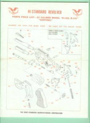 High Standard Model R-100 R-101 Instruction Manual Reproduction | eBay