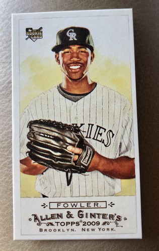 2009 Topps Allen & Ginter Baseball #65 Dexter Fowler 19/25 RC Colorado ...