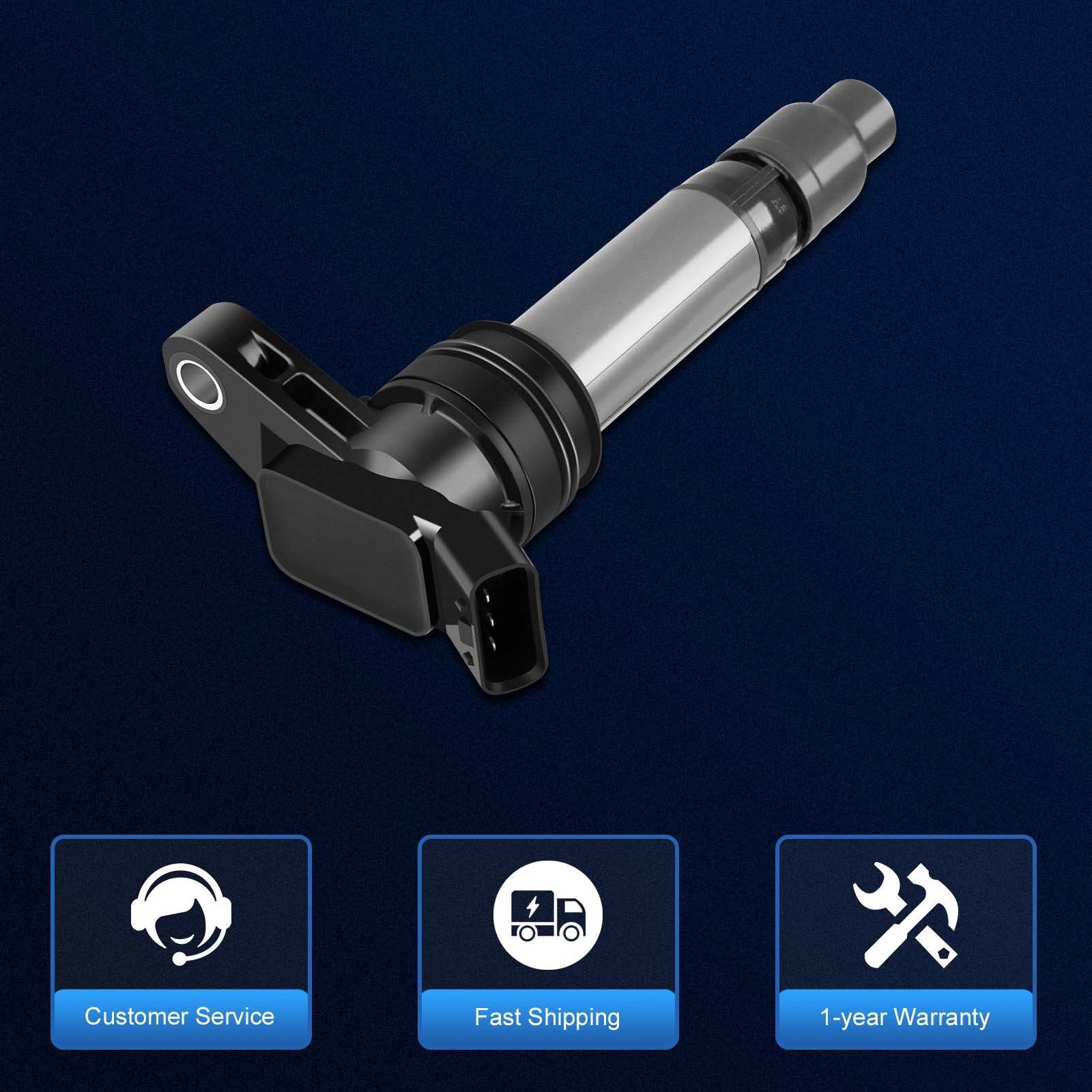 6 Ignition Coils For Volvo S60 S80 V70 XC60 XC70 XC90 Land Rover 3.2L ...