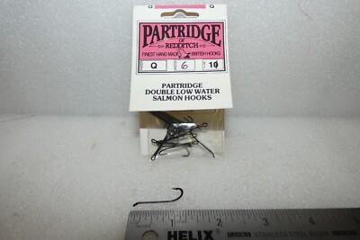 ELEVEN (11) PARTRIDGE DOUBLE LOW WATER SALMON HOOKS CODE Q SIZE 6 | eBay