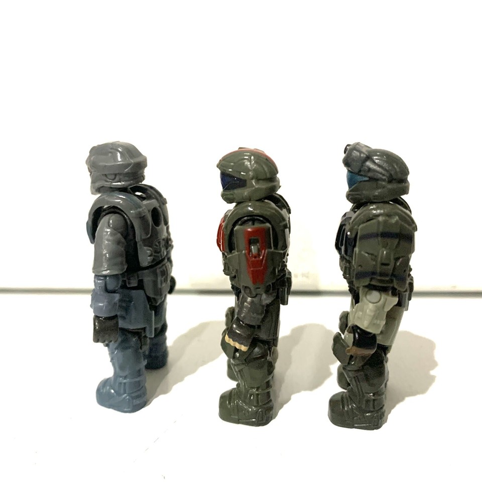 Halo Mega Construx Alpha-Nine ODST Figure Lot Romeo Rookie And Dare - 3 ...