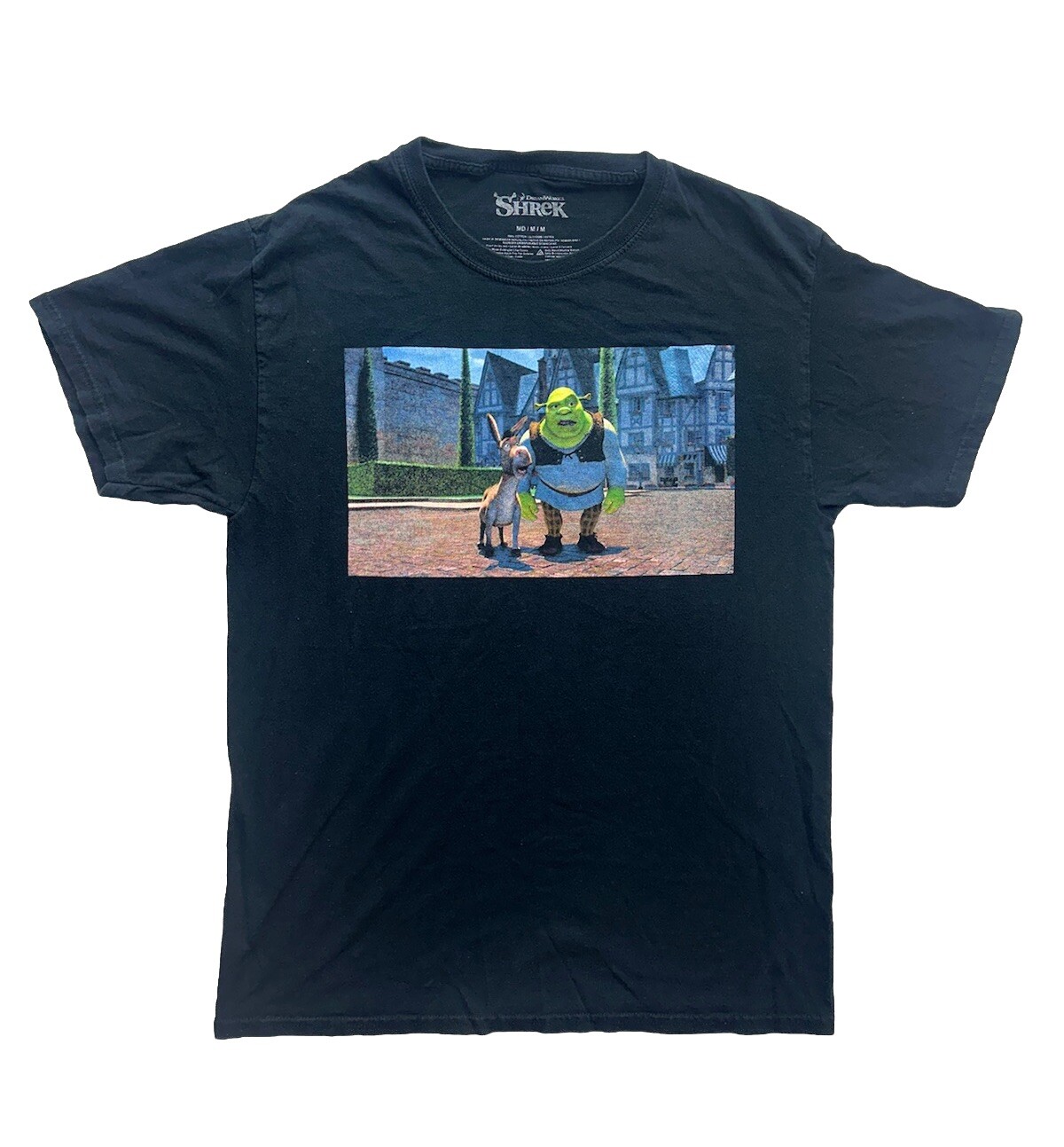 Dreamworks Shrek And Donkey Movie Promo Black Graphic… - Gem