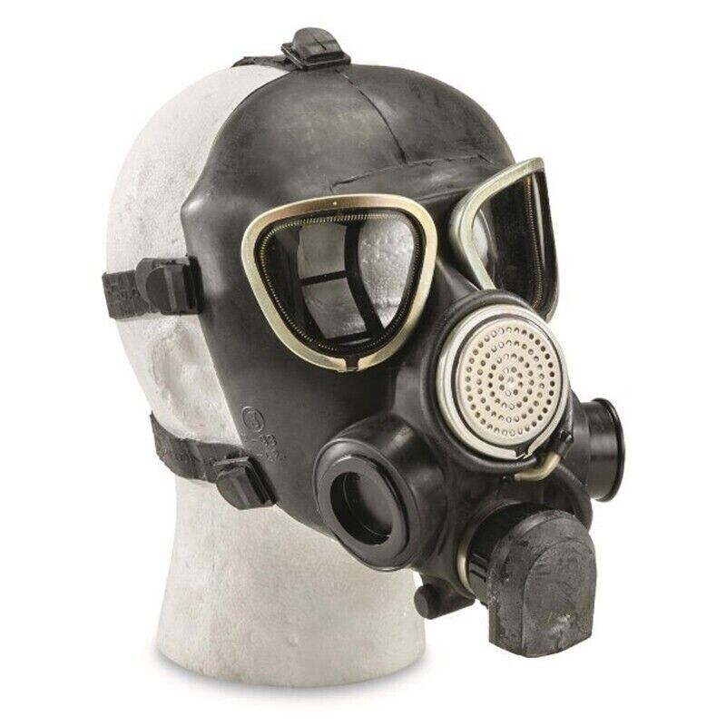 Black Croatian Military Surplus PMK-2 Gas Mask Rubberized Collectible ...