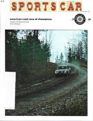 SPORTS CAR 1973 FEB - RON GRABLE, AMERICAN ROAD RACE | eBay