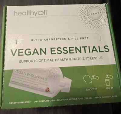 Healthycell Vegan Essentials Vegan Multivitamin Liquid Gel 30 Pack 3/3 ...