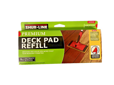 New Shur-Line 2003864 Exterior Deck Paint and Stain Pad Grooved Refills ...
