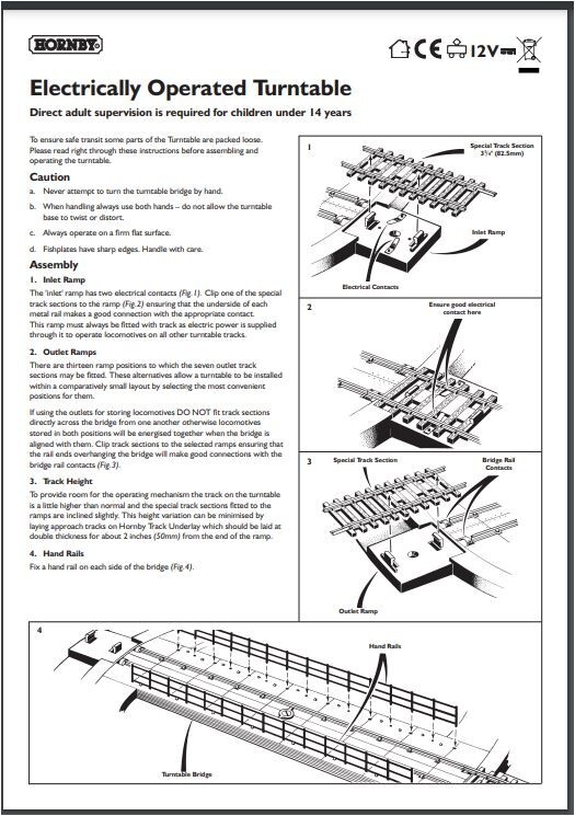 Hornby HO / OO Motorized Turntable With Reverse Loop Module for DCC ...