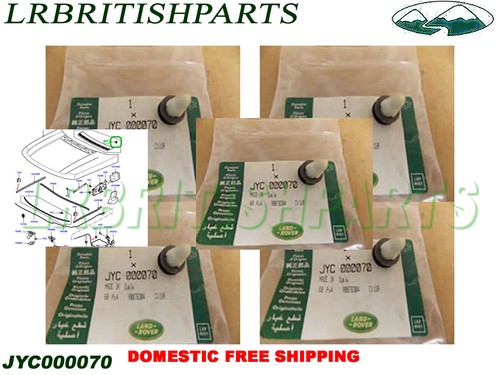 GENUINE LAND ROVER HOOD FRONT GRILLE CLIPS RANGE ROVER 03 -12 SET OF 5 ...