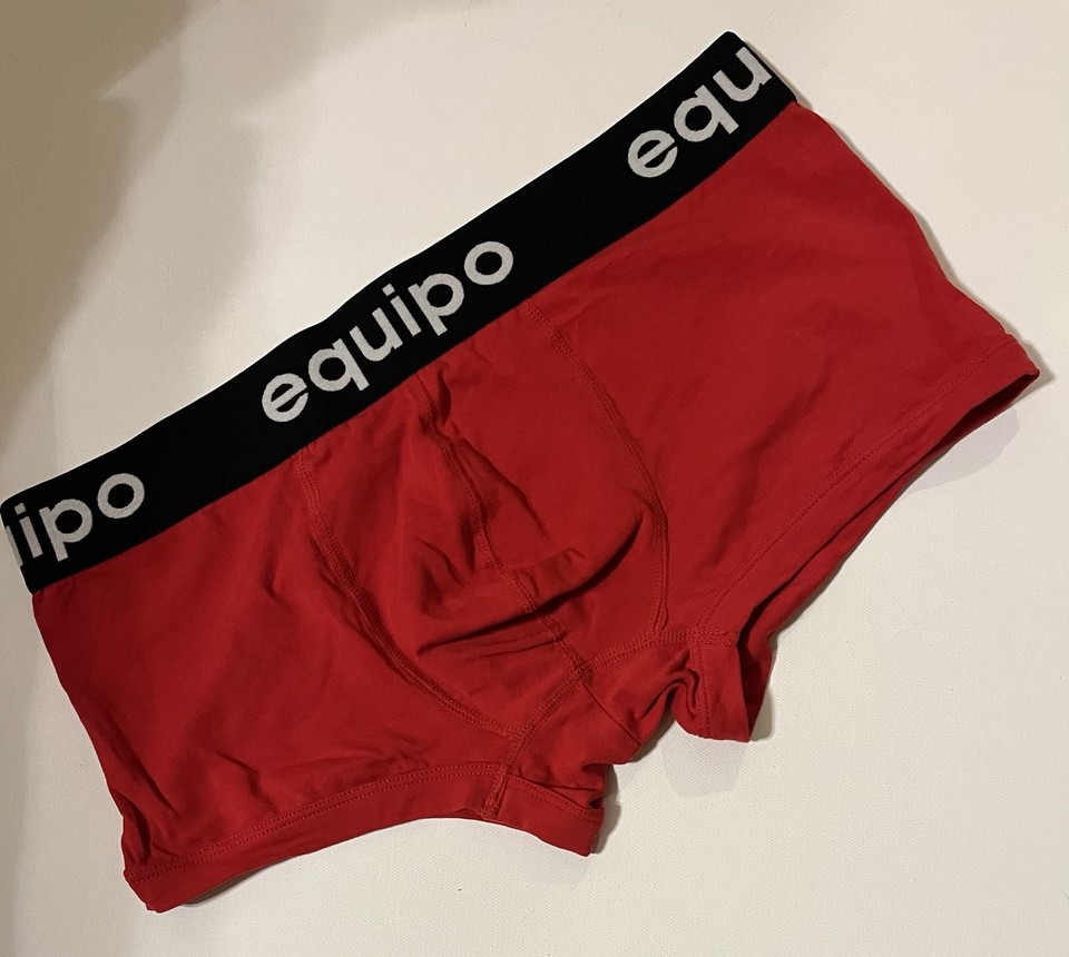 Equipo Men’s Underwear 3 Boxer Briefs Shorts Black & Red, Large New ...