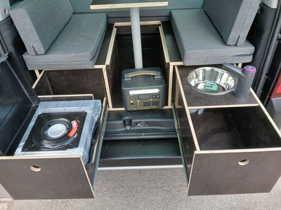 Micro Camper jump boot kitchen and power station (Similar to Amdro or ...