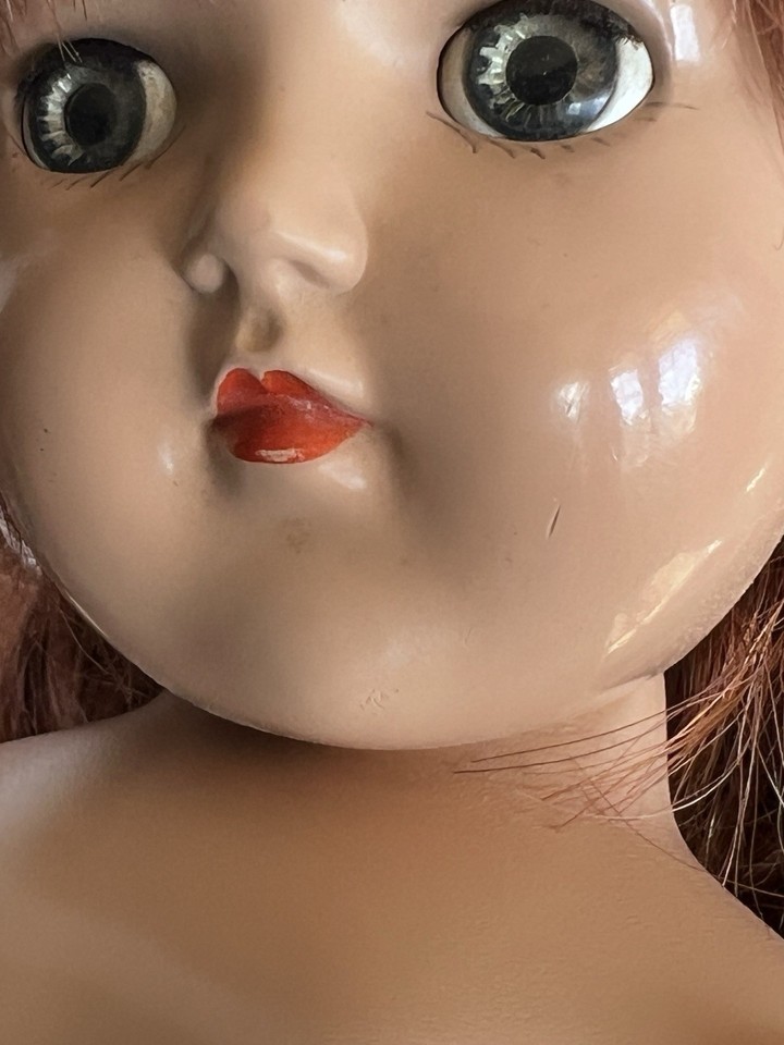 14" Vintage Ideal Toni Doll P90 Hard Plastic Long Auburn Brown Redish ...