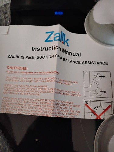 Zalik (2 Pack) Suction Cup Grab Grip Bar Handles | eBay