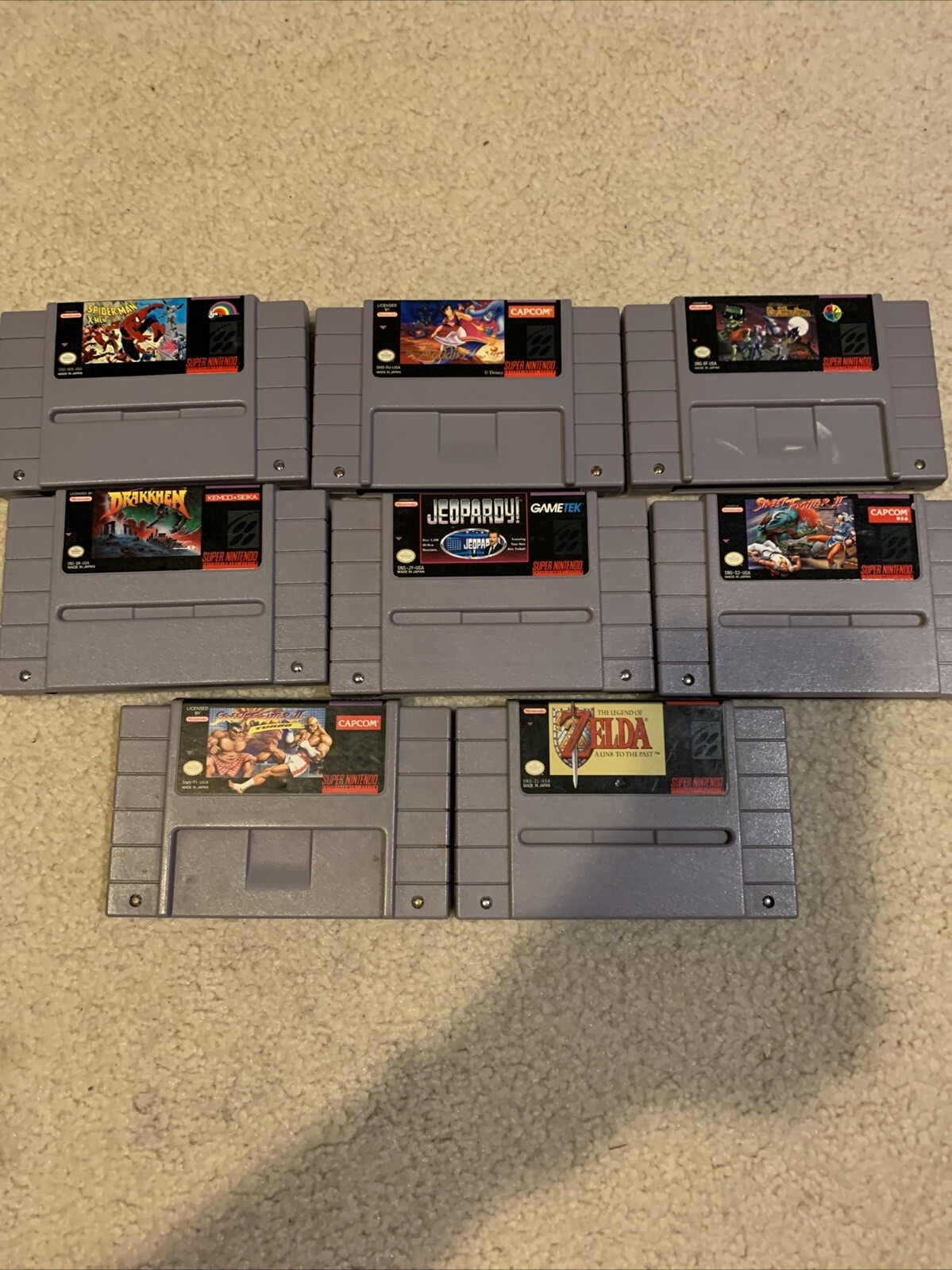 The Legend of Zelda: A Link to the Past (Nintendo SNES, 1992) Lot Of 8 ...