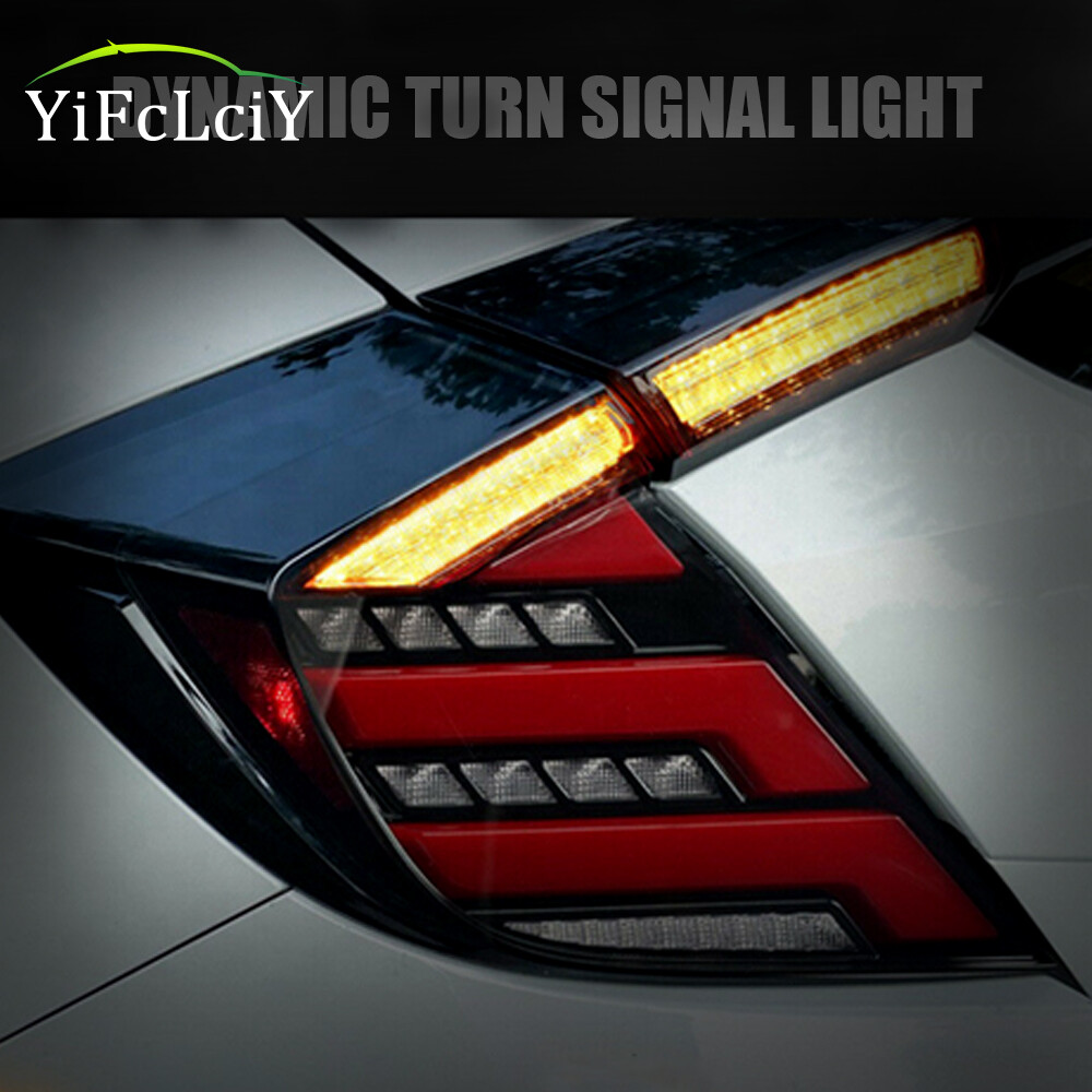 LED Tail Lights Assembly Fit For Honda Civic Hatchback Rear Lamp ...