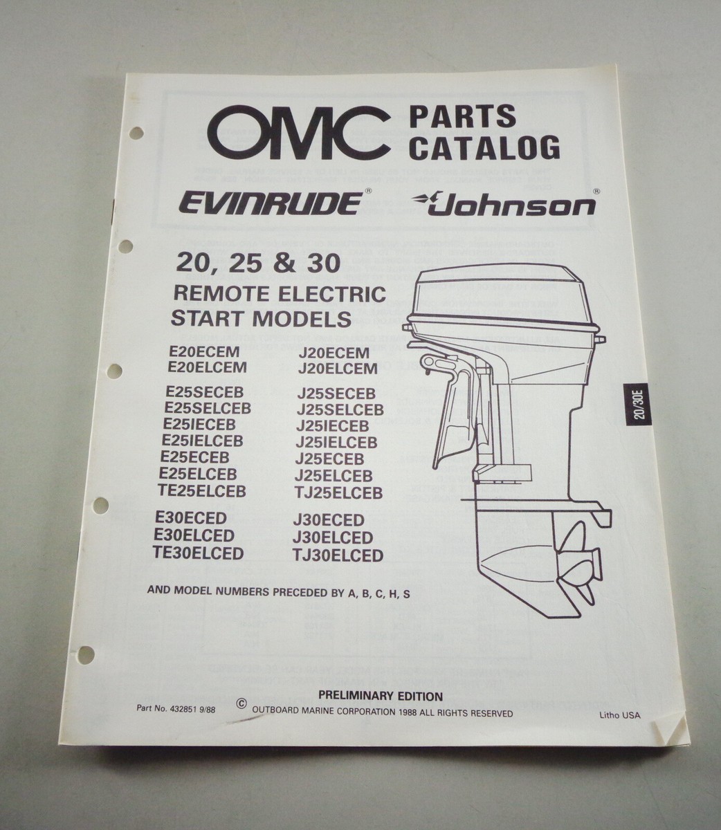 Omc Control Box Parts List