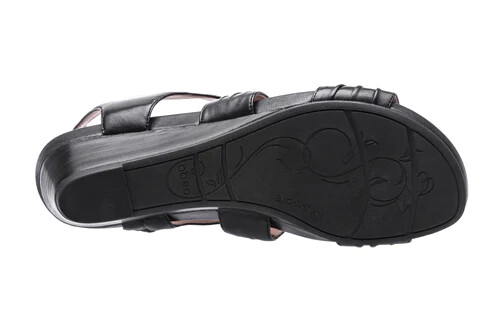 ABEO Women's Ilyssa Wedge Sandal Leather Zipper Neutral Arch Support ...