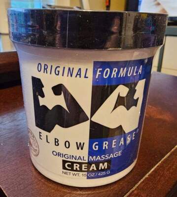 ELBOW GREASE Original Formula Massage Cream Lube 15 oz. 08/2026 NEW ...