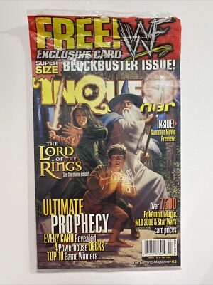 Inquest Gamer Magazine #63 July 2000 MTG POKEMON STAR WARS New & Sealed ...